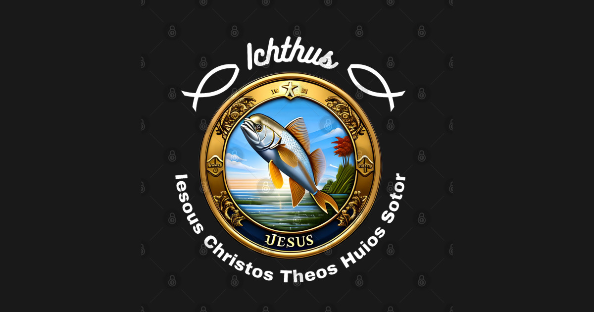 Ichthus Christian Symbol - Ichthus - T-Shirt | TeePublic