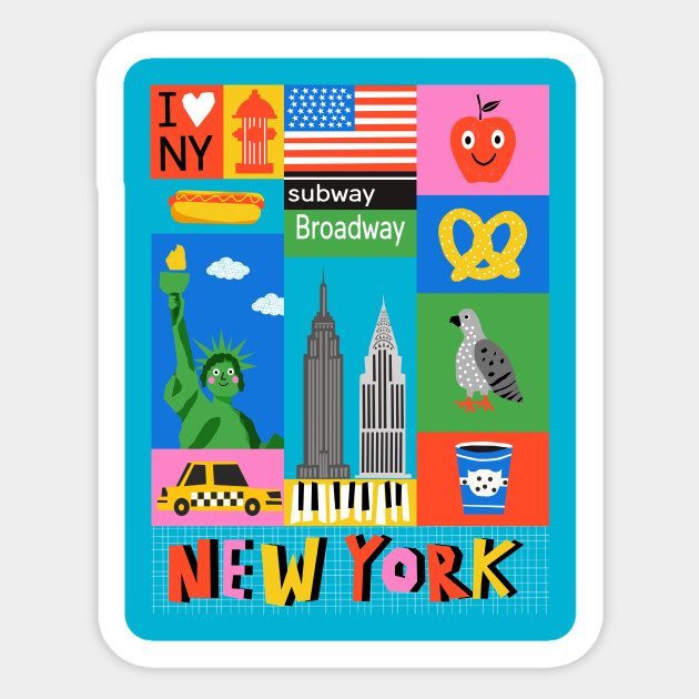 New York - New York - Sticker | TeePublic