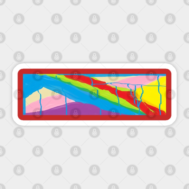 Flow - Abstract Art - Sticker | TeePublic