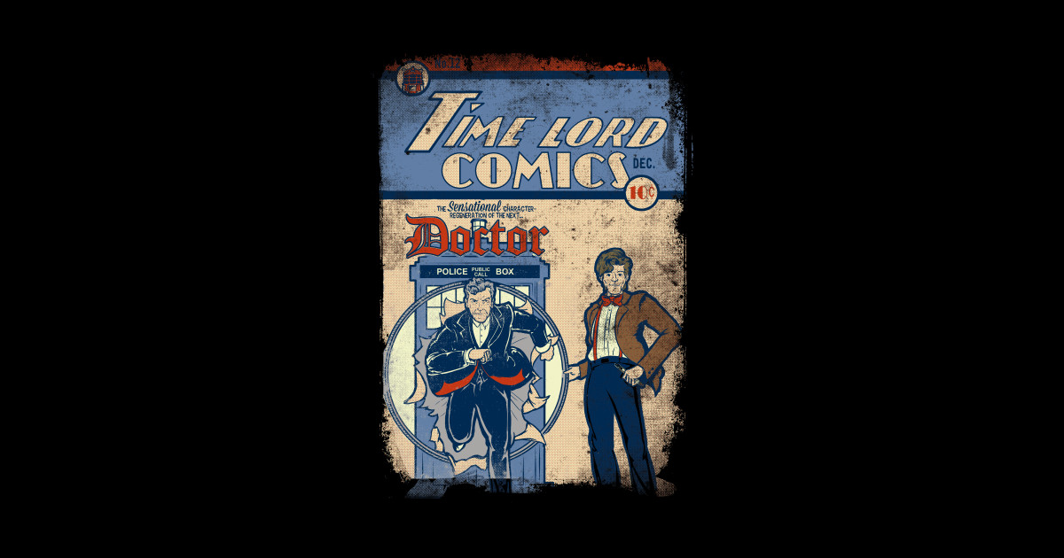 Time Lord Comics - Doctor Who - T-Shirt | TeePublic