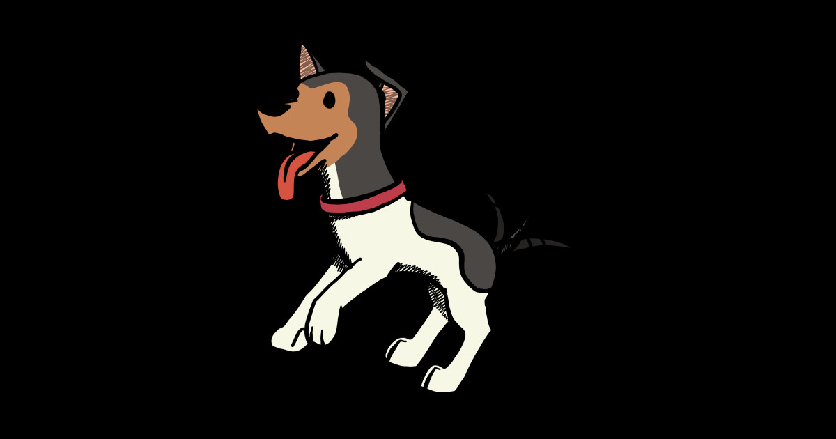 Dancing dog. - Dog - Sticker | TeePublic