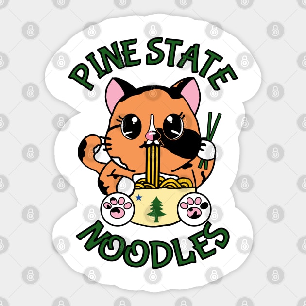 Pine State Noodles - Noodles - Sticker | TeePublic
