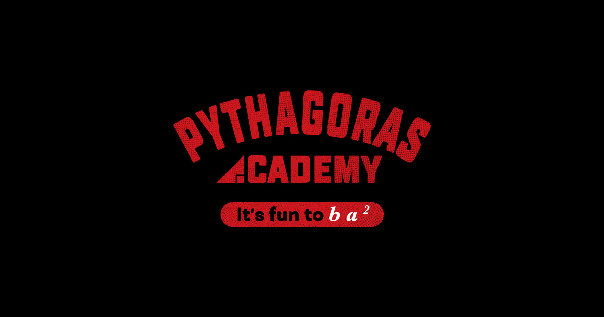 Pythagoras Academy - Math - Sticker | TeePublic