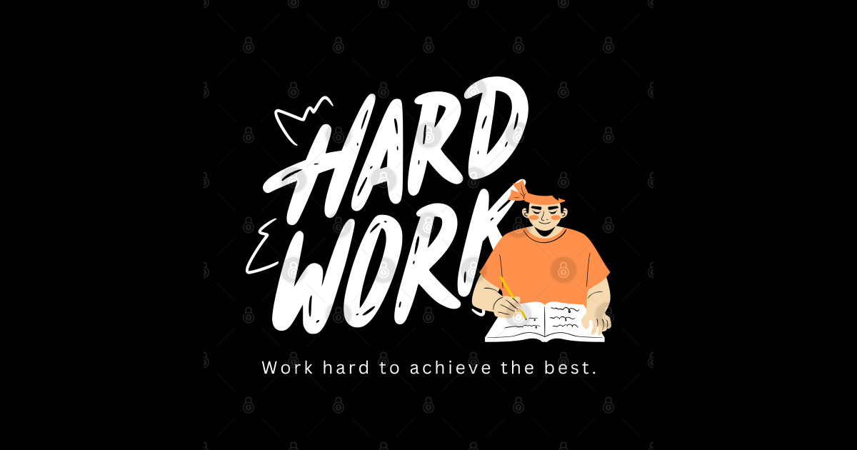 hard work - Hard Work - Sticker | TeePublic