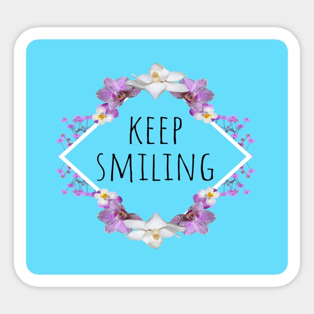 Keep smiling face mask / face shield - Cute Face Mask - Sticker | TeePublic