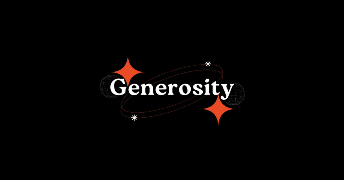 Generosity - Generosity - Sticker | TeePublic