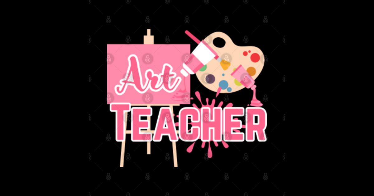 Art teacher pinky -artist props - Art Teacher - Posters and Art Prints ...