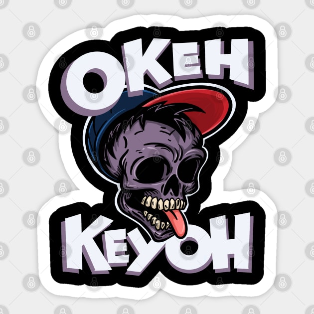Okeh Keyoh Funny Pinoy Korean Meme - Okeh Keyoh - Sticker | TeePublic