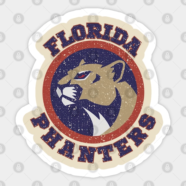 Florida panthers old logo - Florida Panthers - Sticker | TeePublic