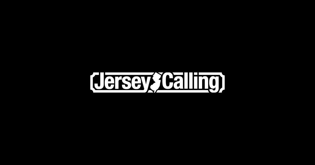 Classic Jersey Calling Logo (White) - Jersey Calling - Sticker | TeePublic