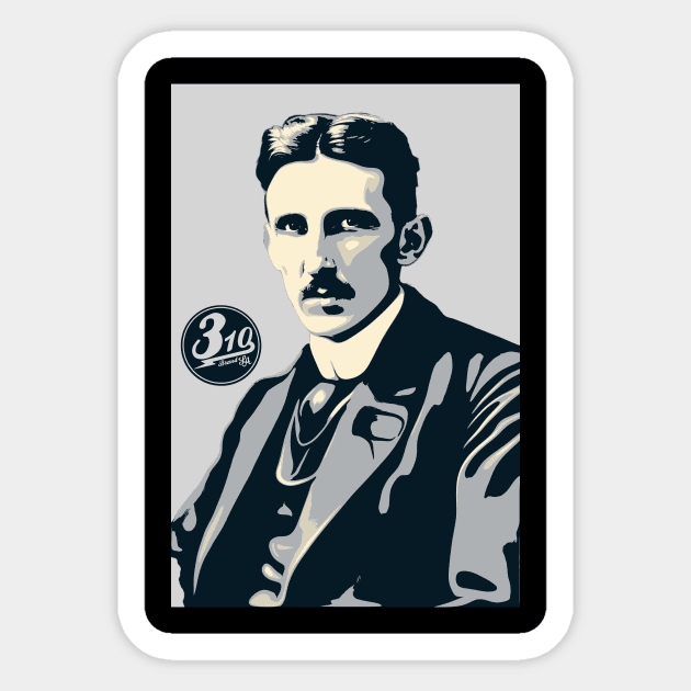 Nikola Tesla Poster - Nikola Tesla - Sticker | TeePublic