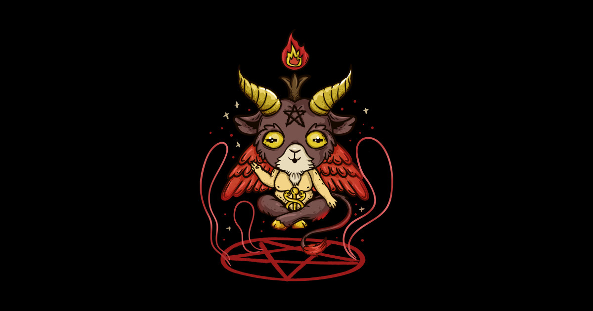 Cute A Hell Anime Baphomet - Gift - Sticker | TeePublic