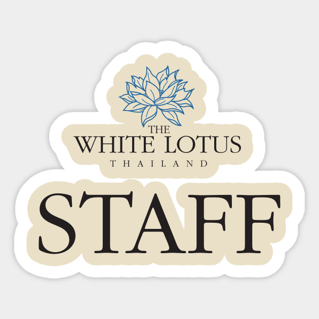 White Lotus Staff - The White Lotus - Sticker | TeePublic