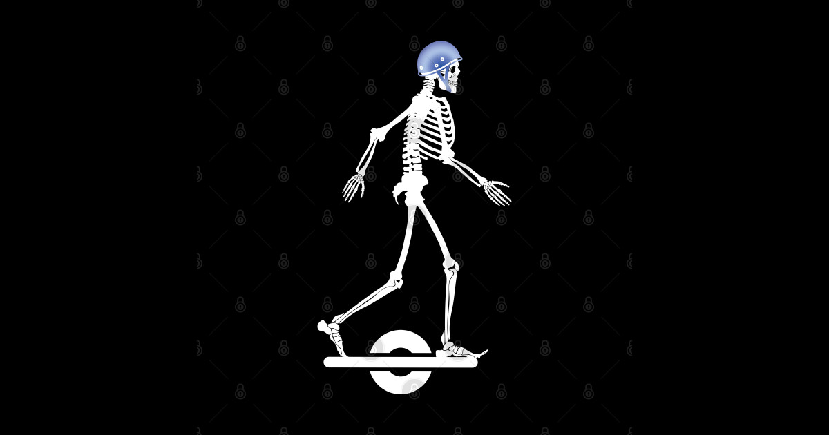 Onewheel Skeleton - Onewheel - Sticker | TeePublic