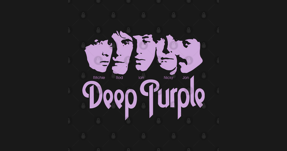 Deep Purple Band Members Silhouettes - Deep - Long Sleeve T-Shirt ...