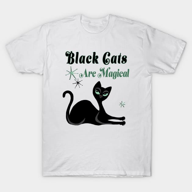 Black Cats Are Magical Shirt - Black Cat - T-Shirt | TeePublic