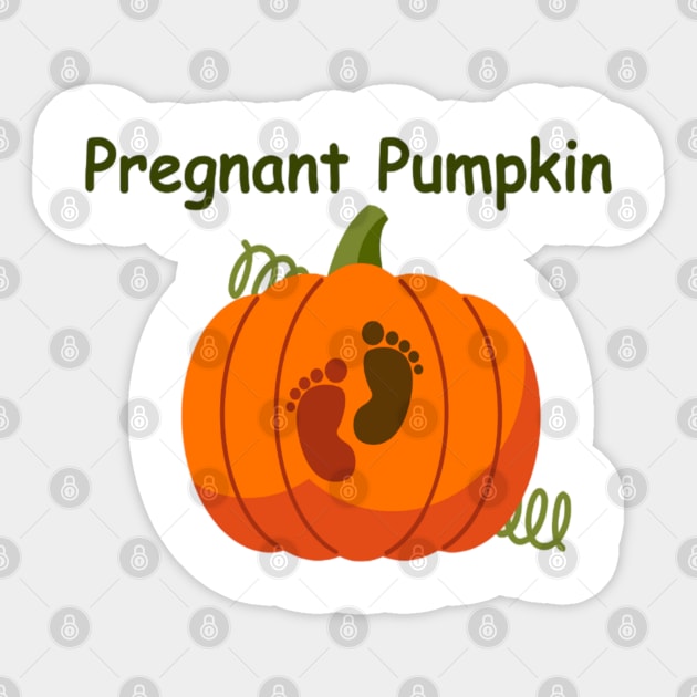 Pregnancy announcement - Fall Pregnancy - Sticker | TeePublic