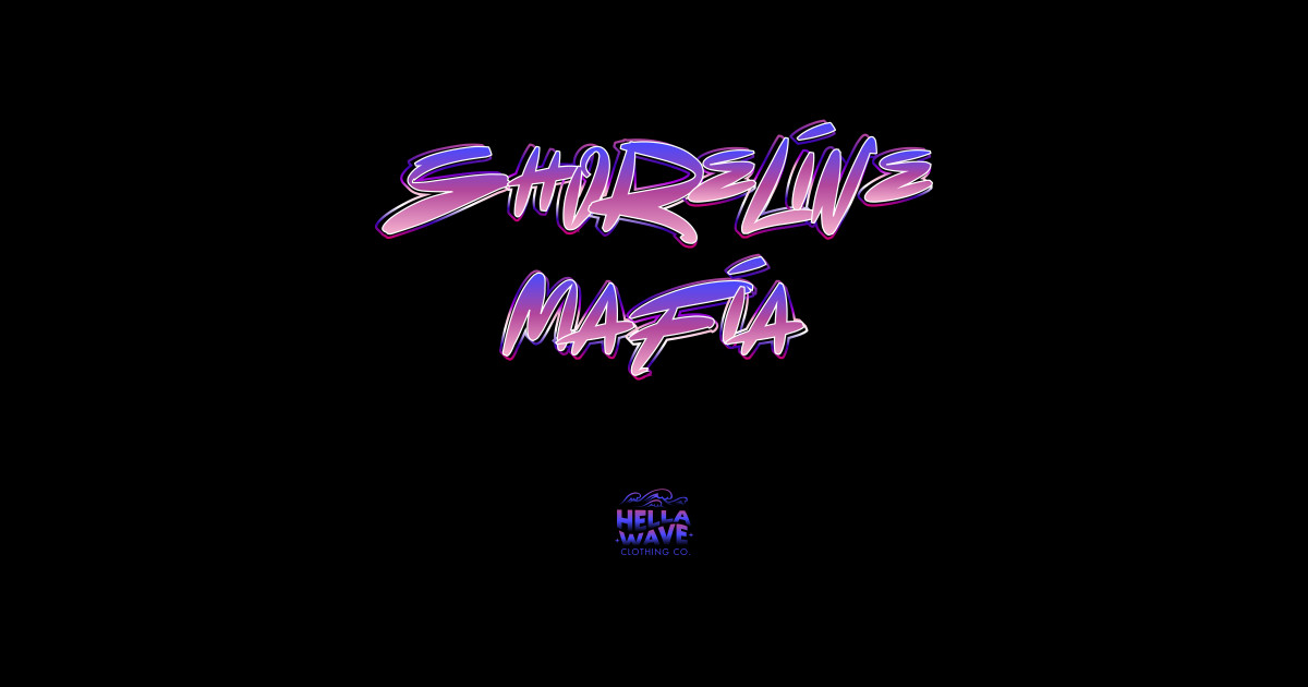 Shoreline Mafia Graffiti Logo 02 Black - Shoreline Mafia - Sticker ...