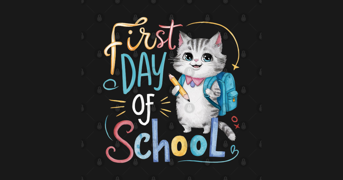 "Cute Cat's First Day of School: Adorable Classroom Adventure!" - Cute ...