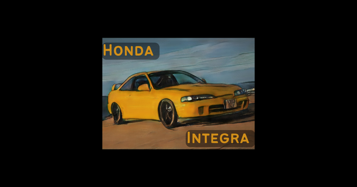JDM Honda Integra - Cartoon Design - Honda - Sticker | TeePublic