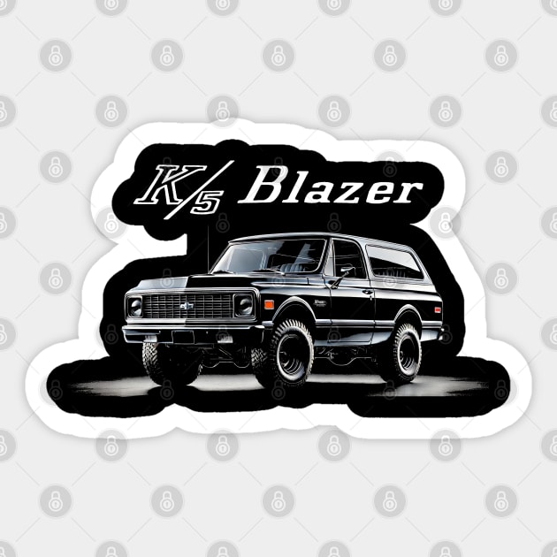Black 1972 K5 Blazer - K5 Blazer - Sticker | TeePublic