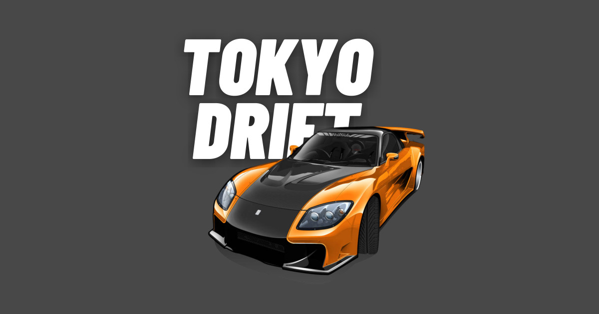 Tokyo drift Han's rx7 - Fast And Furious - T-Shirt | TeePublic