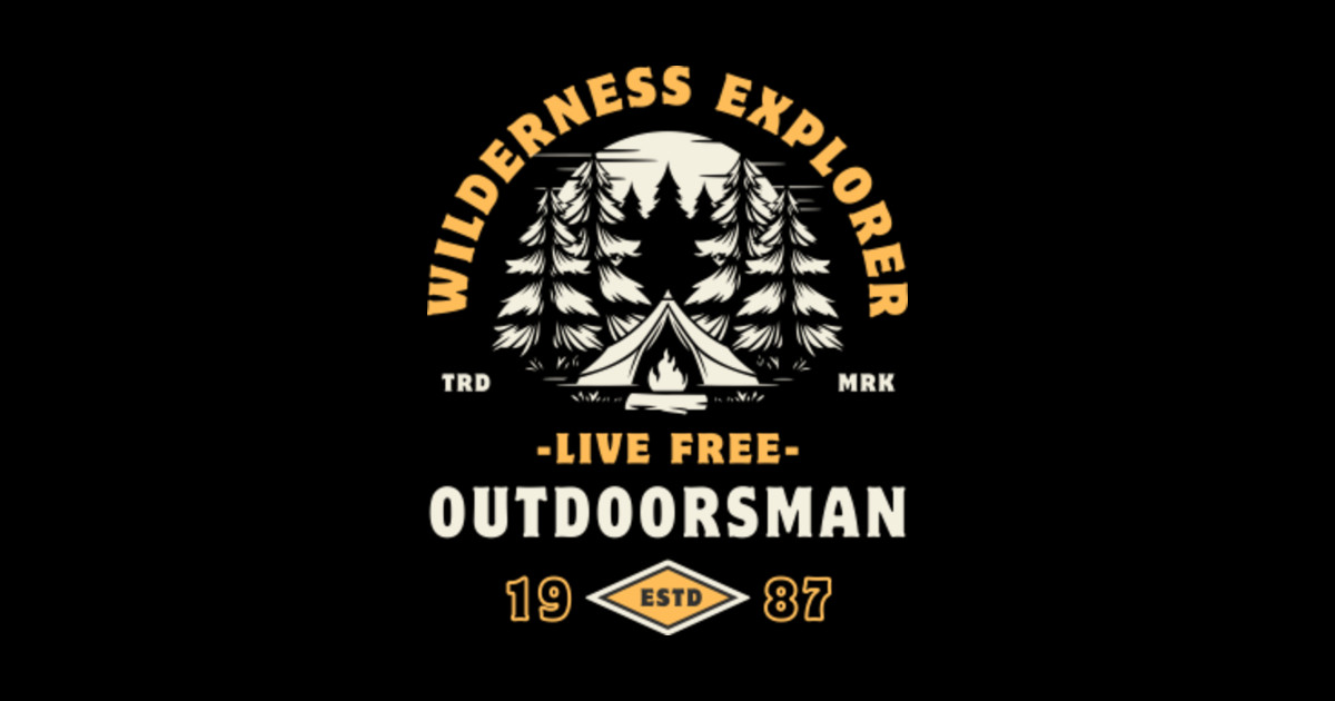 Wilderness Explorer Outdoorsman Camping Campfire Hiking - Wilderness ...