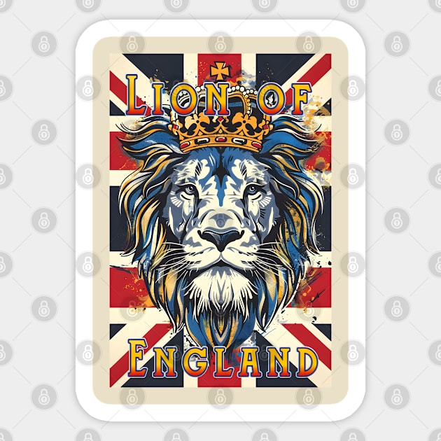 Lion of England - Lion - Sticker | TeePublic