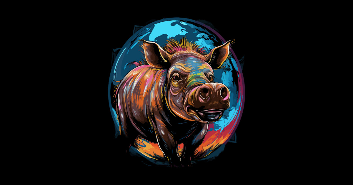 Warthog Earth Day - Warthog - Sticker | TeePublic