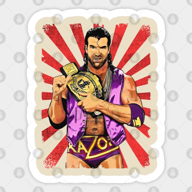 Razor Ramon Wrestling Vintage Fan Art - Razor Ramon - Sticker | TeePublic