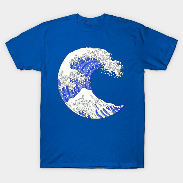Great Blue Wave - Blue Sea - T-Shirt | TeePublic
