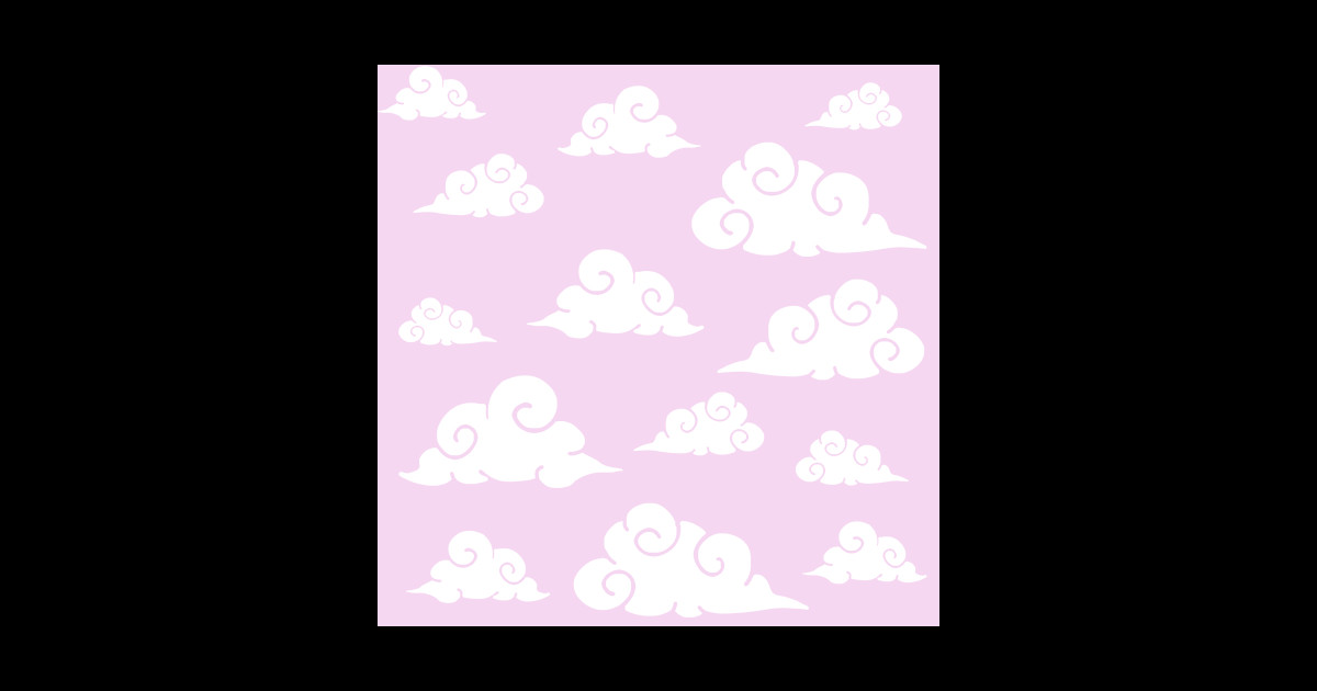 Pastel pink cloud print - Pink Sky - Sticker | TeePublic
