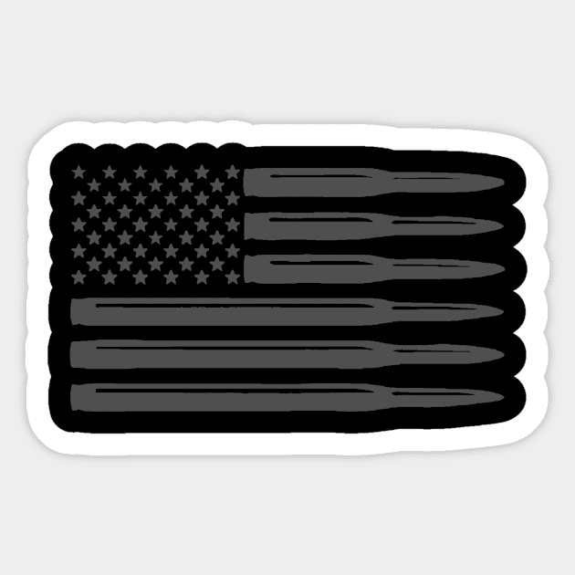 American Flag Bullets - American Flag - Sticker | TeePublic