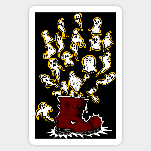 Curse Boot - Bats - Sticker | TeePublic