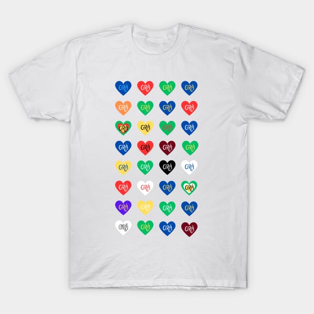 32 Counties of Grá - Irish County Colours - Irish Counties - T-Shirt ...