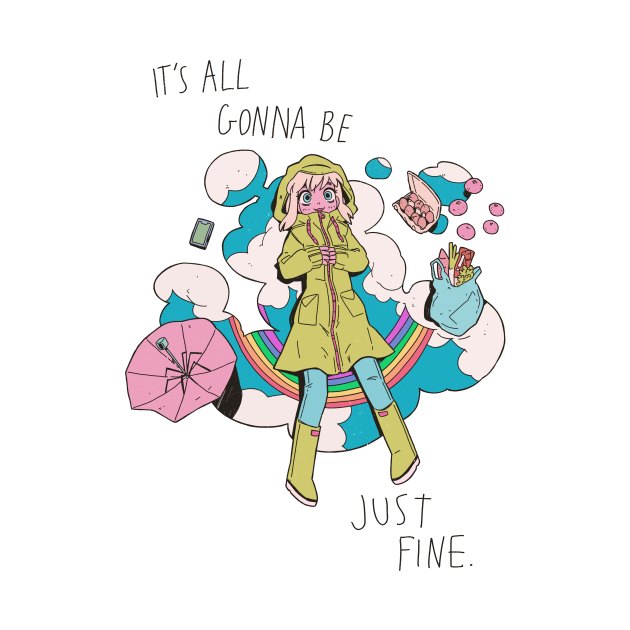 It's all gonna be just fine - Rainbow - T-Shirt | TeePublic