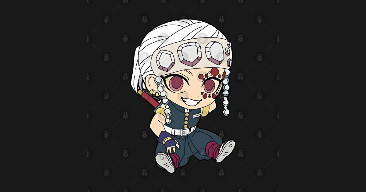 Chibi Tengen Uzui - Chibi Anime Character - T-Shirt | TeePublic