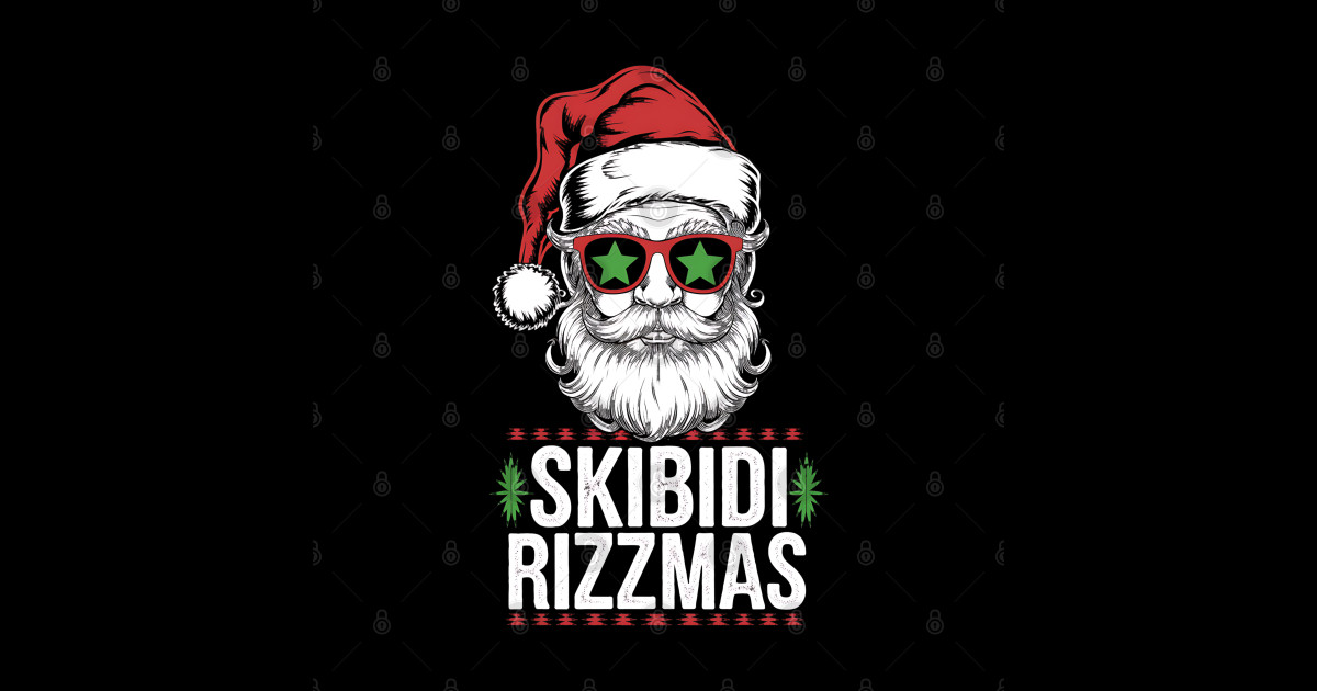 Skibidi Rizzmas Christmas Rizz Santa Claus Charisma Kid Cool - Skibidi ...