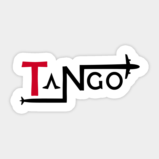 TANGO Aviation Phonetic Alphabet Pilot Airplane - Tango - Sticker ...