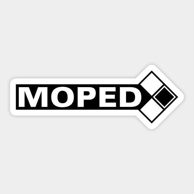 Moped Logo (3c) - Moped - Sticker | TeePublic