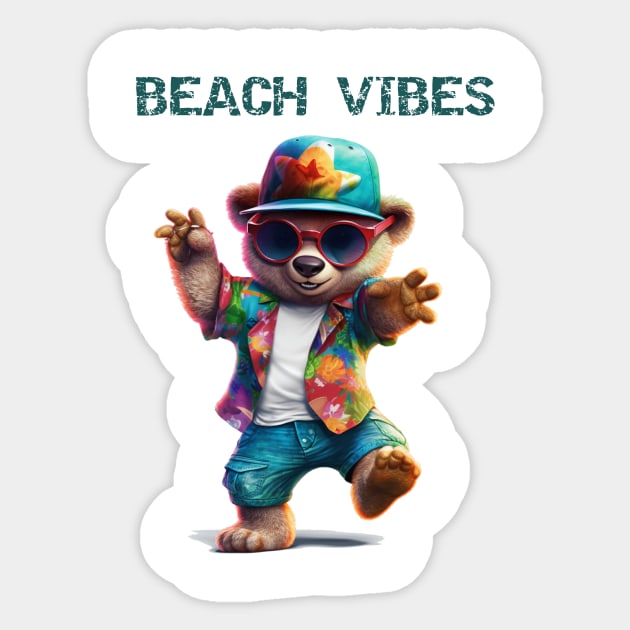 BEACH VIBES - Summer - Sticker | TeePublic