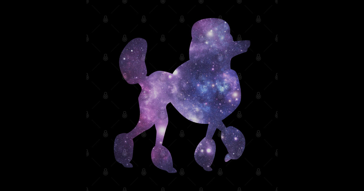 galaxy poodle - Poodle - Sticker | TeePublic