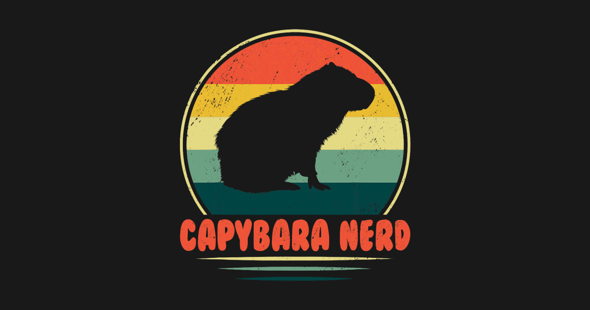 Nerd Animal Rodent Capybara Owner - Capybara - T-Shirt | TeePublic