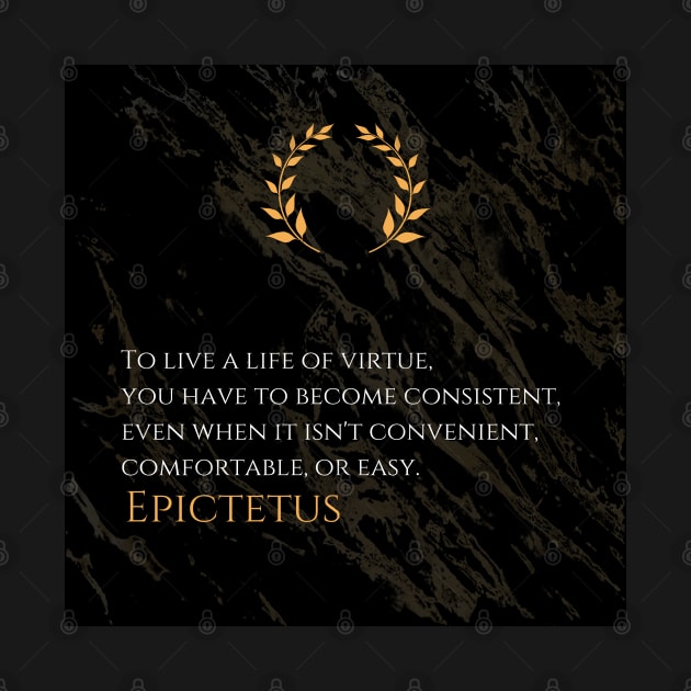 Virtue and Consistency: Embracing the Stoic Path - Stoicism - T-Shirt ...