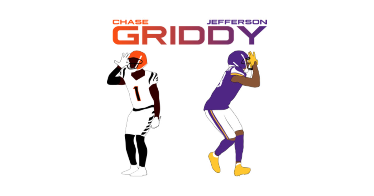The Griddy Duo Justin Jefferson And Jamarr Chase Justin Jefferson Pin Teepublic