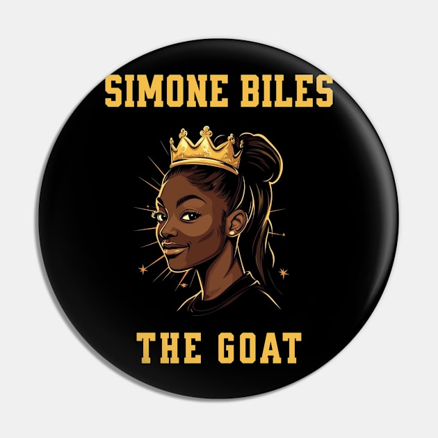 Simone Biles, The Goat - Simone Biles - Pin | TeePublic