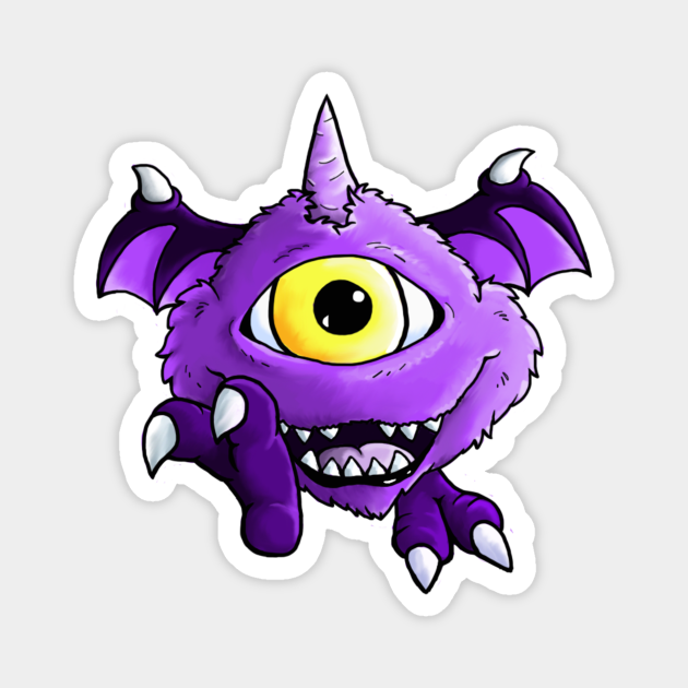 one eyed one horned flying purple people eater - Purple - Magnet ...