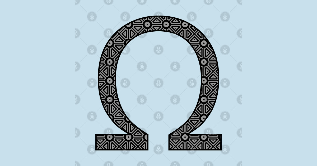 Patterned Ohm Symbol Engineering Physics - Ohm Symbol - Sticker | TeePublic