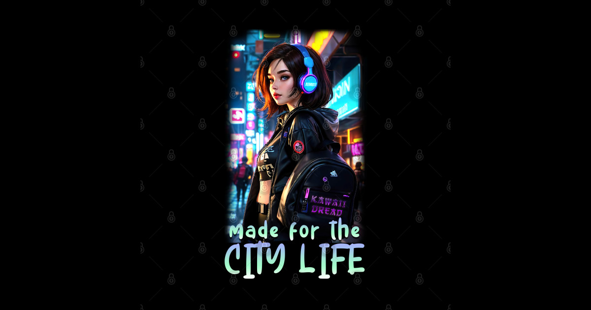 Made For The City Life Girl - City Life - Posters and Art Prints ...
