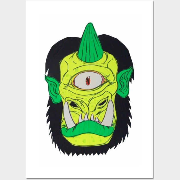 Cyclops Monster Mask Cardboard Papercraft - Halloween - Posters and Art ...